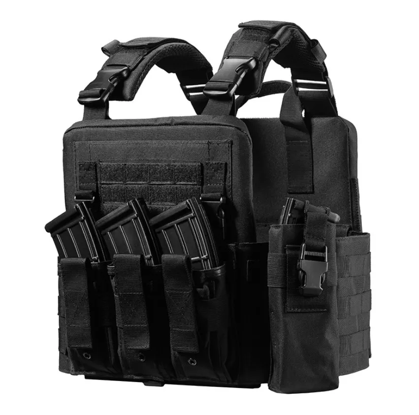 Black Tactical Vest Outdoor Multifunctional Equipment Camouflage ...