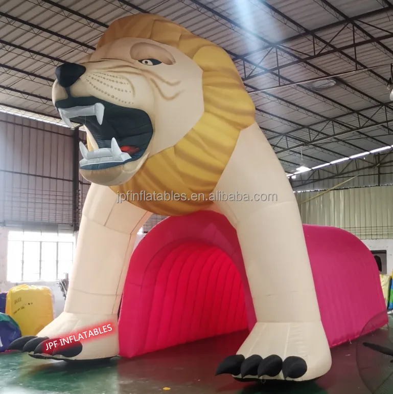 Large Size Inflatable Event Lion Tunnel Tent / Custom Made Outdoor ...