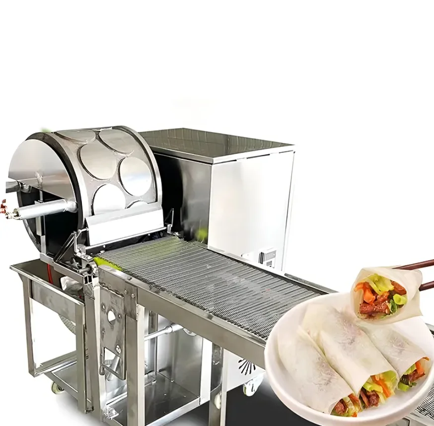 Rolling Wrapping Maker Vietnamese Rice Paper Samosa Sheet Automatic ...