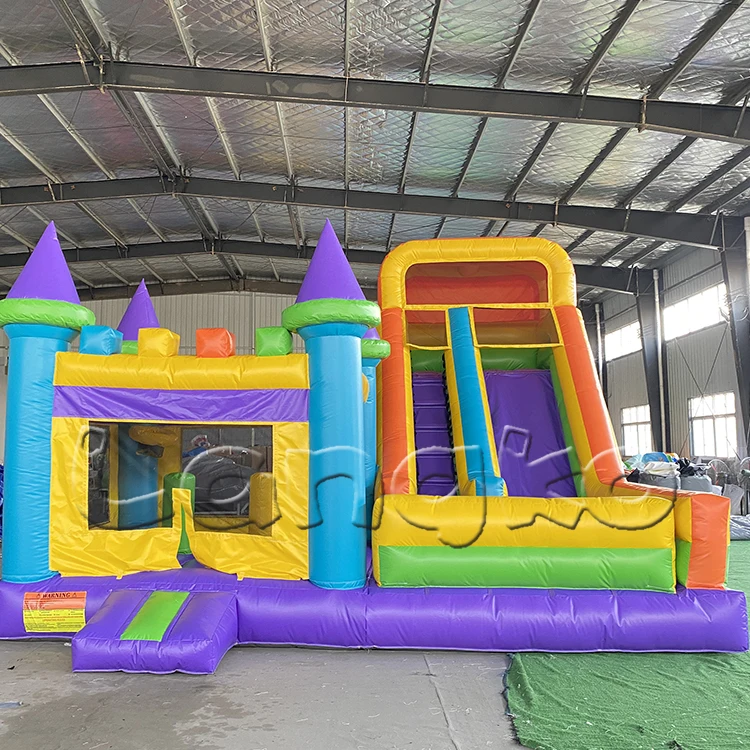 Wholesale Commercial Kids Bounce House with Slide - Langko Inflatables