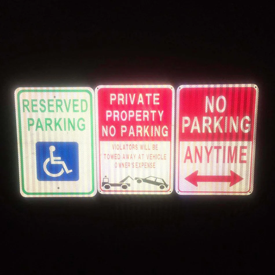 Customized Temporary Aluminum Handicap No Parking Ban Sign Board Stand ...
