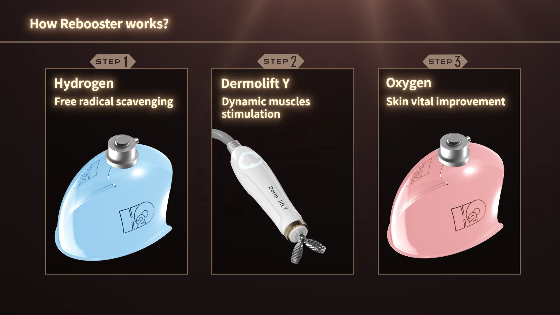 Hydrogen Facial Aqua Cleaning Oxygen Dome Mask Instrument Anti Aging ...