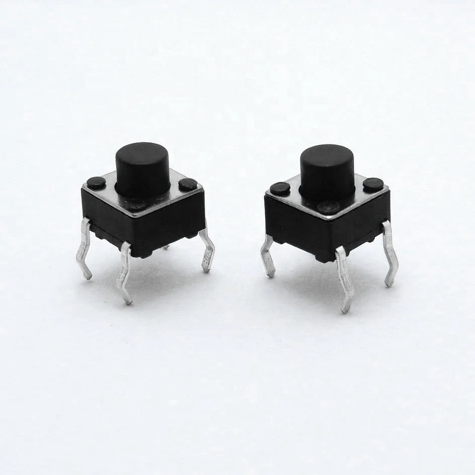 12vdc Micro Push Button Square Touch 4 Pin Momentary Thin Smd Tact ...