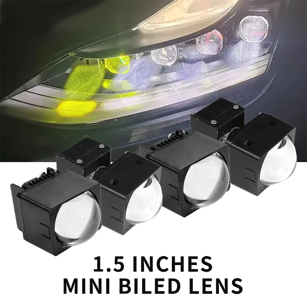 1.5 Inch P15 90w H/l Beam Mini Bi Led Projector Lens For Car Lighting ...