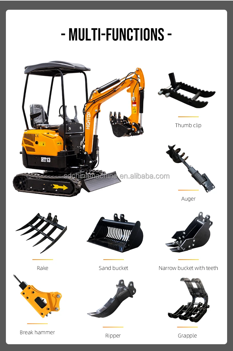 China Wholesale Ht15 Pro Mini Small Digger Hydraulic Crawler Mini ...