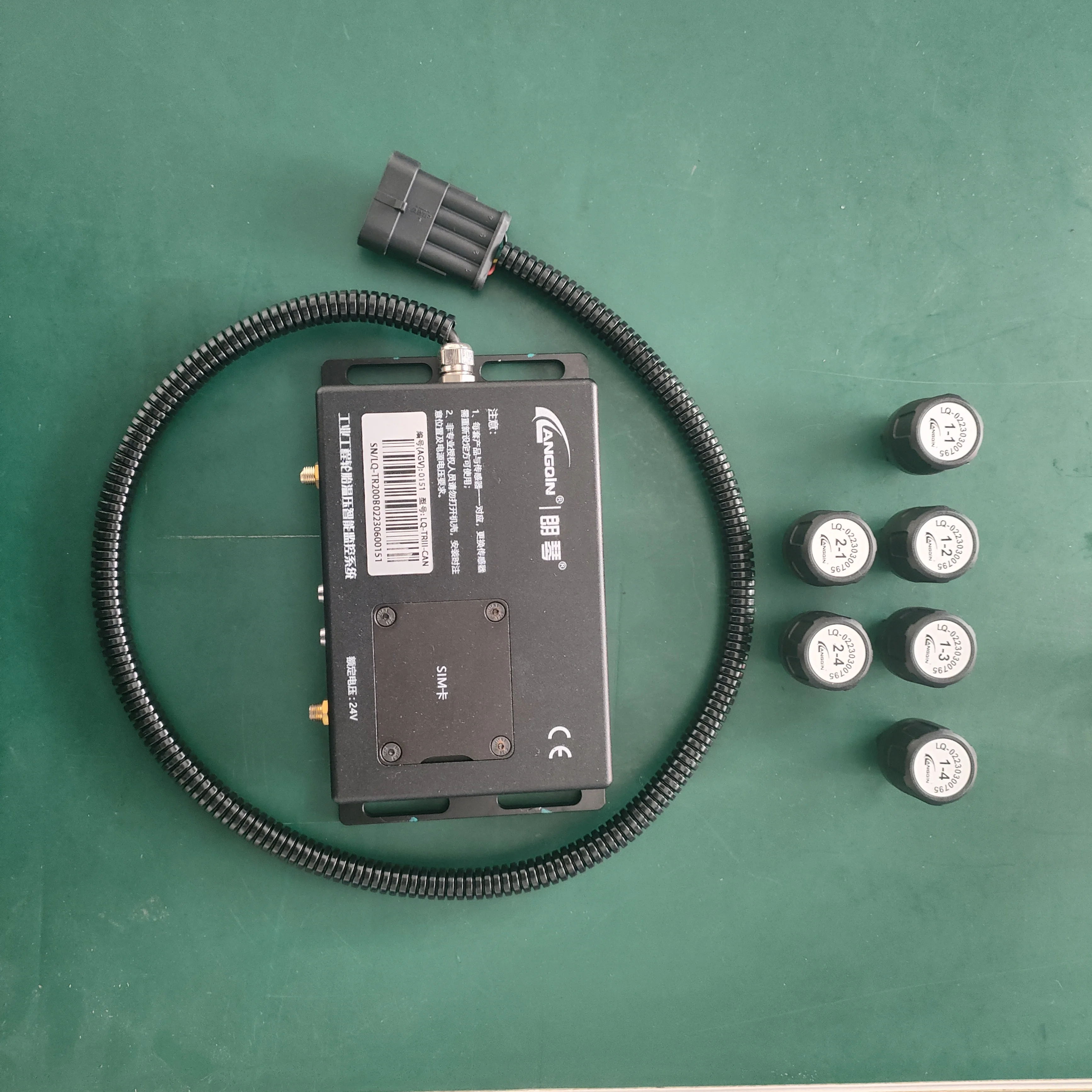 8 Wheels External Sensors Truck Bus Rv Trailer Tpms Sensor System With ...