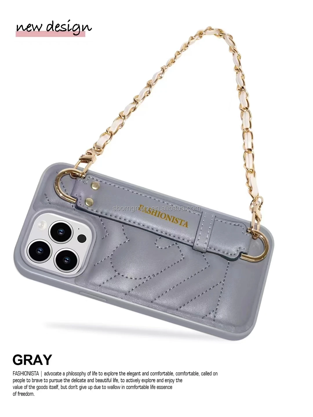 New Design Diagonal Slant Strap Bag Style Leather Phone Cover For ...