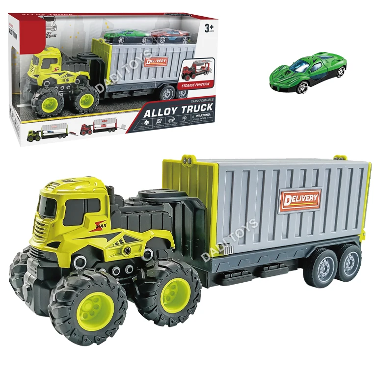 Die Cast Deformed Trailer Container Toy Multifunctional Alloy Toy ...