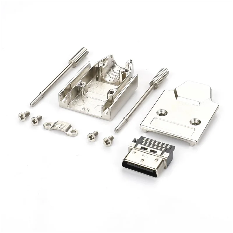 SDR 26pin Male SCSI Connector with Metal Hood - Kinkuo