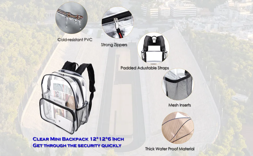 Customized Logo Heavy Duty Waterproof Pvc Plastic Transparent Clear ...