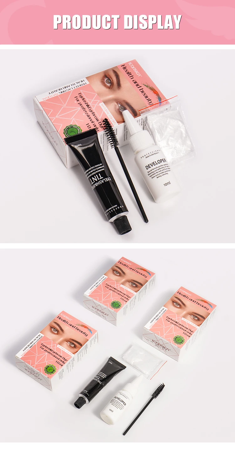 Professional Brow Tint Products Dye Kit Lasting Long Time Lash Brow ...