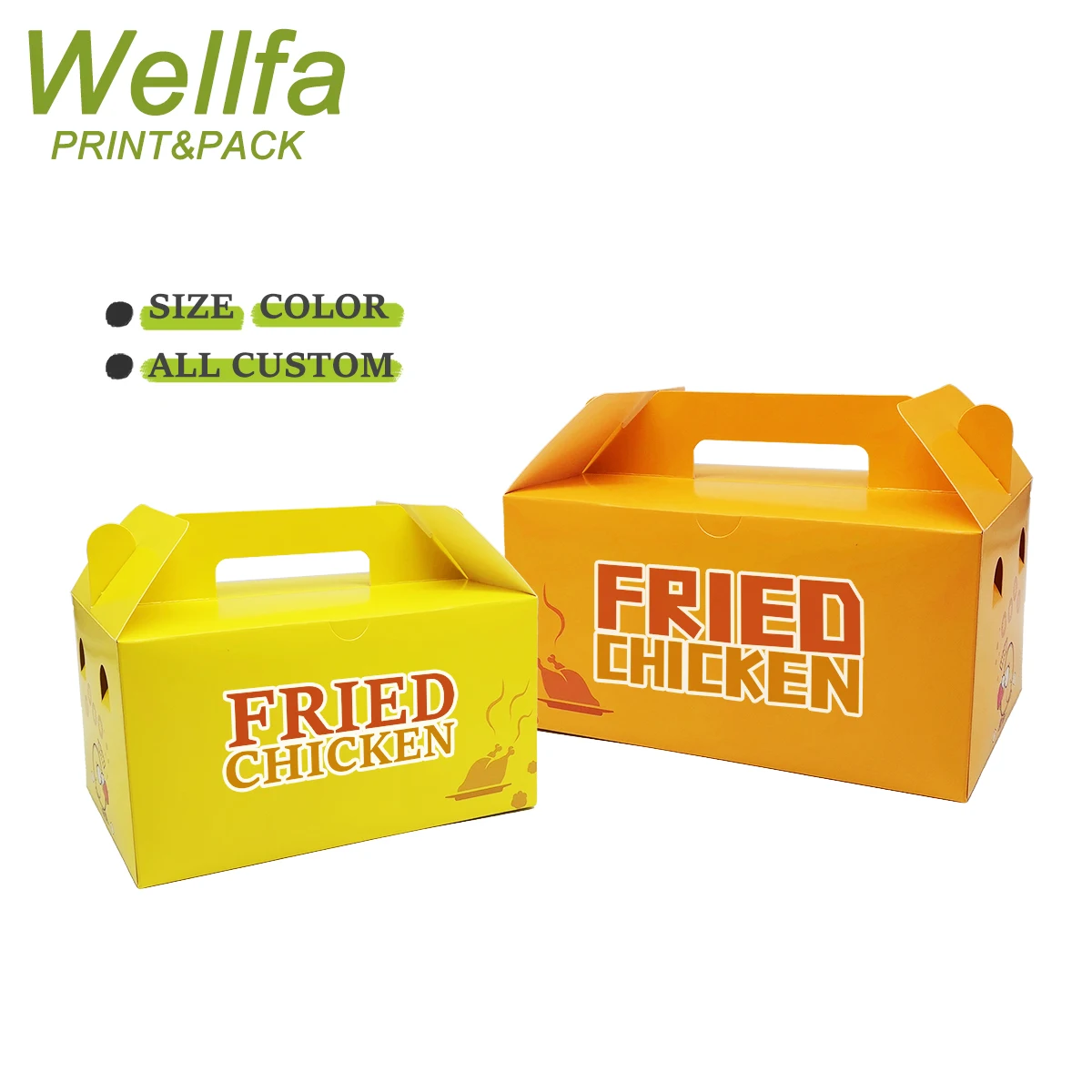 Square Bottom Chicken Wings Grilled Chicken Packaging Oil-Proof ...