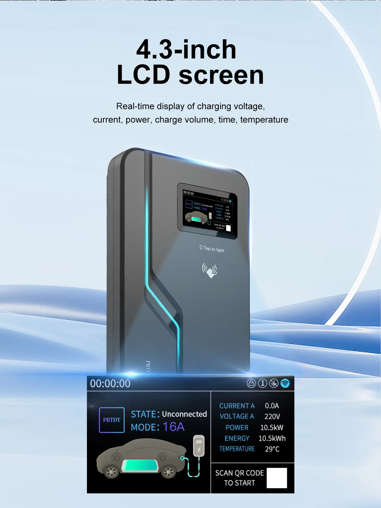 PRTDT Ev Charger 48A - Efficient Electric Car Charging