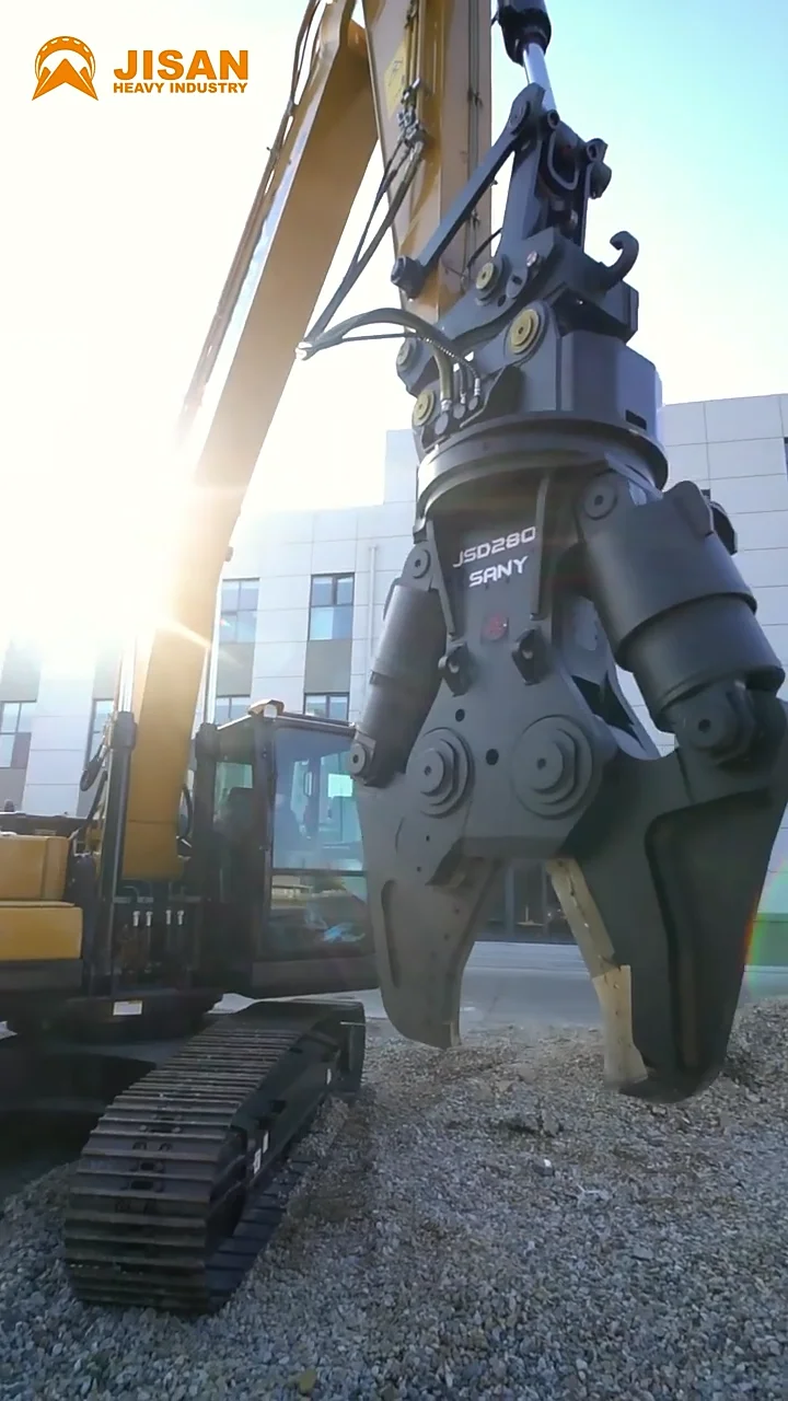 Jisan Hydraulic Dual Cylinder Shear Powerful High-altitude Cutting And ...