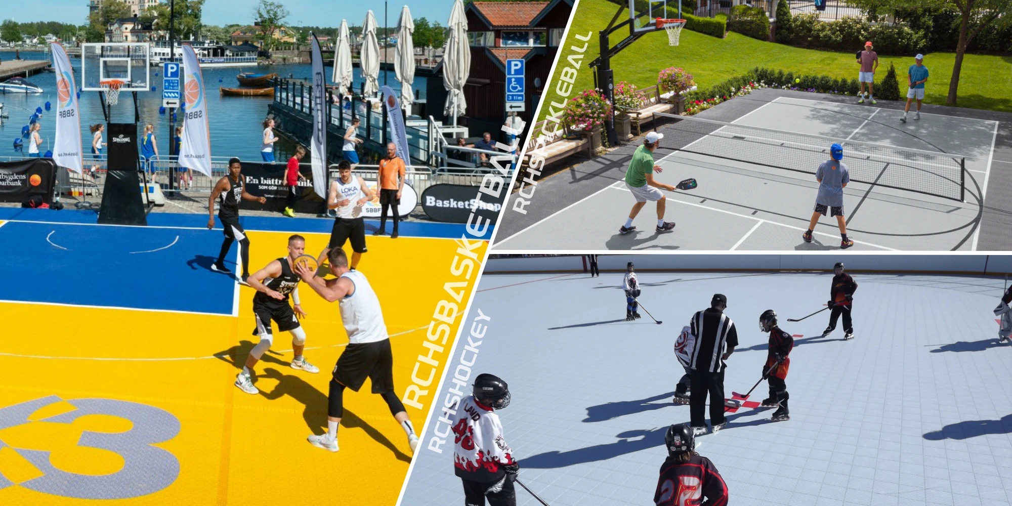 Portable Outdoor PP Plastic Modular Basketball Court Flooring