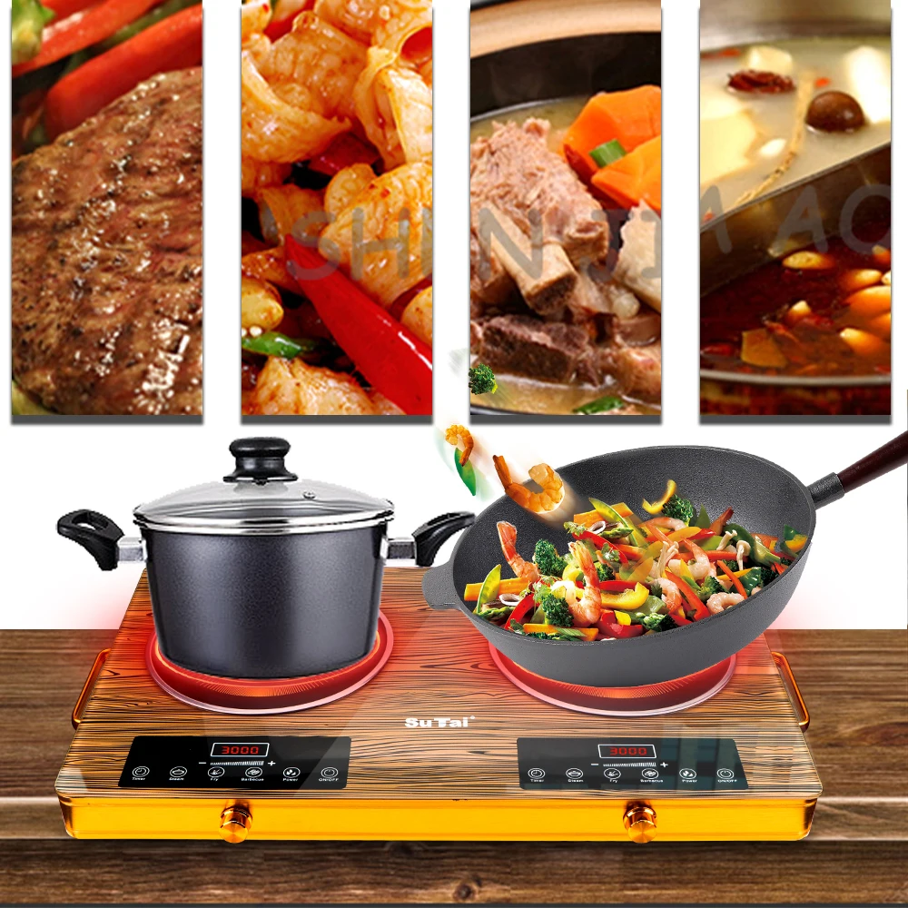 2 Burner Induction Cookers Control Board Electric Table Ce Household ...