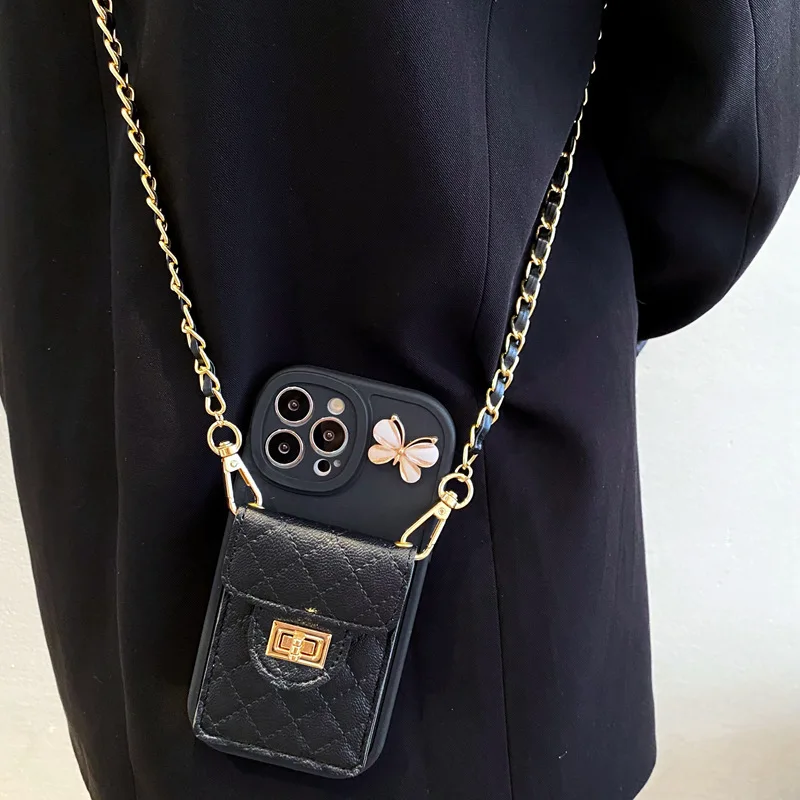 Hot Sale Multifunctional Phone Shell Card Holder Crossbody Chain Bag ...