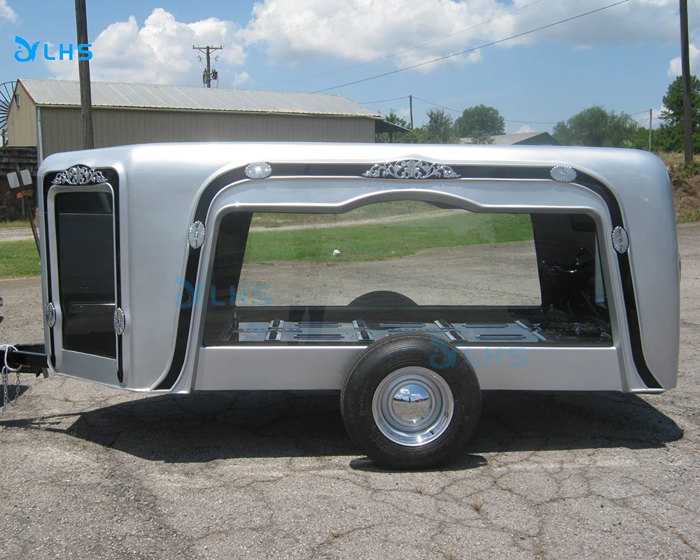 Silver Funeral Coffin Horse Trailer Modern Design Funeral Hearse ...