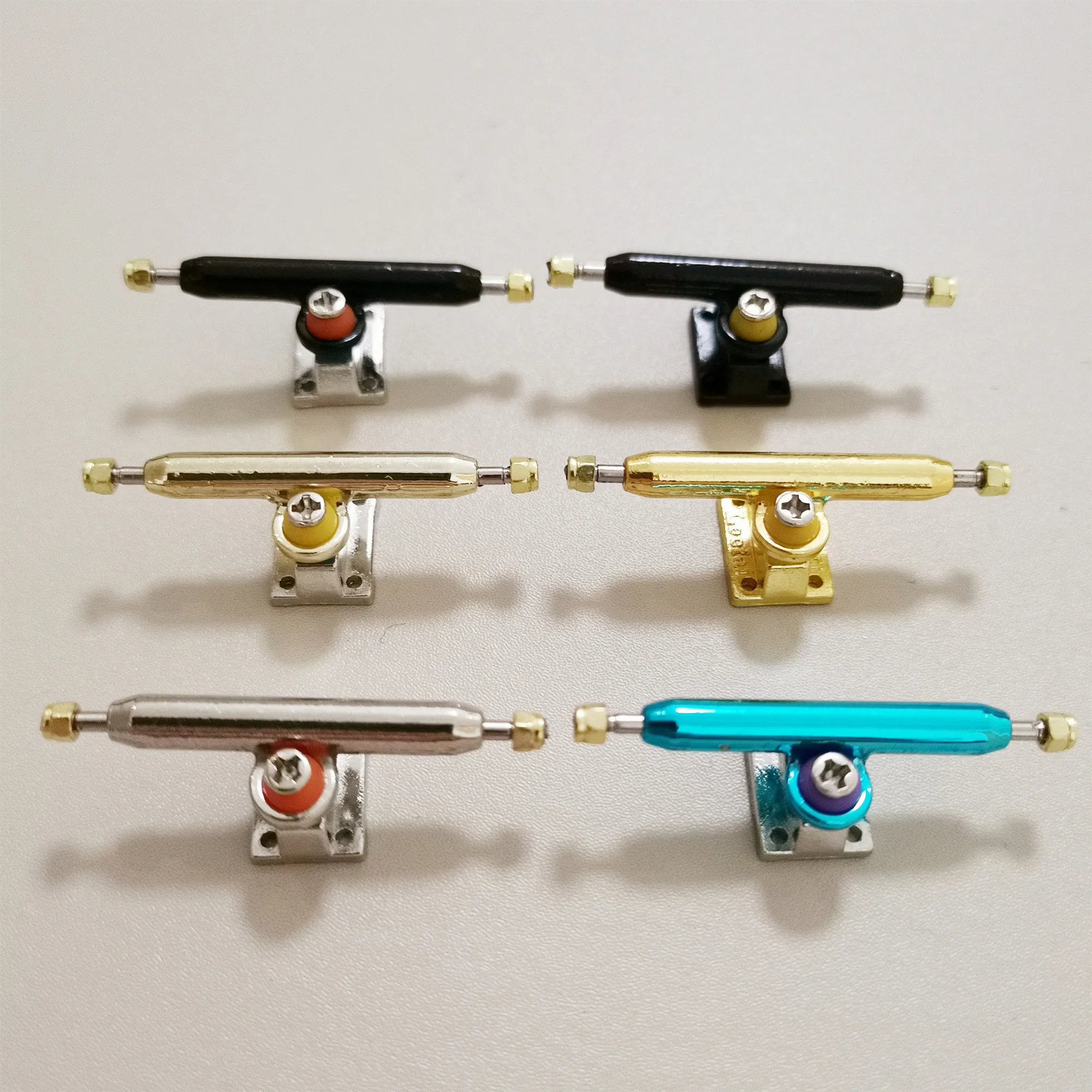 Square base finger skateboard fingerboard trucks with solf PU bushing ...