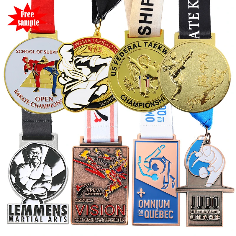 Oem Custom Marathon Medals Dance 3d Sports Cycling Gold Metal Taekwondo ...