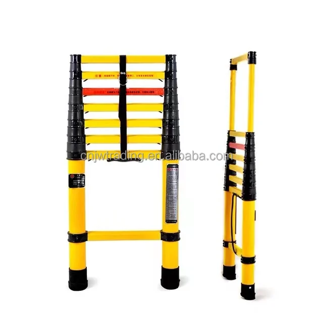 High Quality 5 Meter Telescopic Ladder - 26ft FRP Ladder
