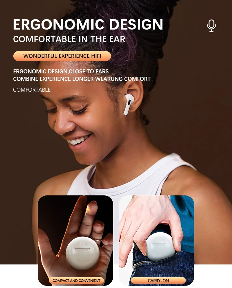 Hot Sale Pro 6 In-ear Earphones & Headphones Air Headsets Type-c ...