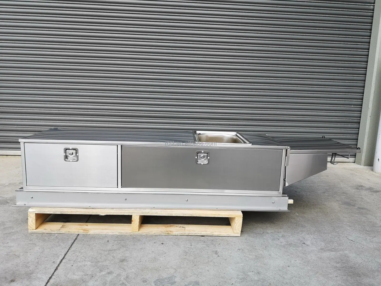 Stainless Steel Caravan Slide Out Kitchen Sink Bench Camper Trailer Kitchen