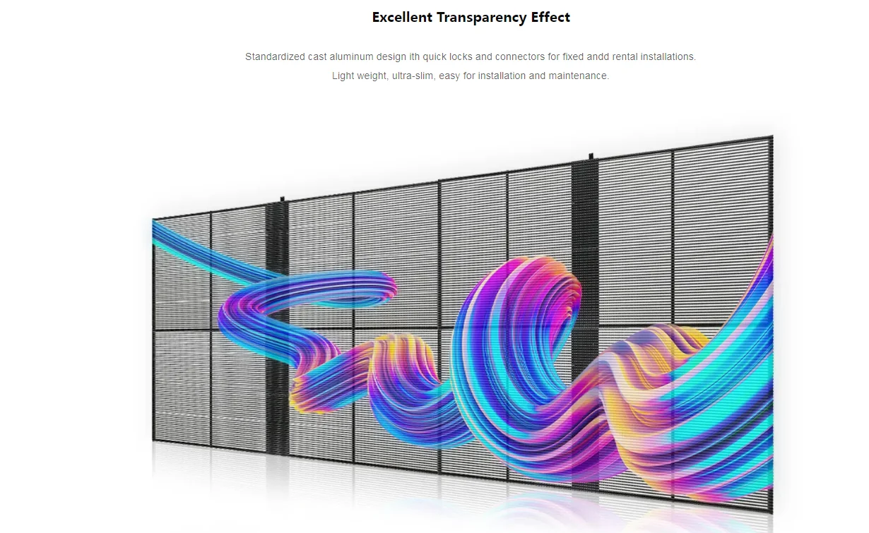 New Product P3.91 Outdoor Indoor Transparent Led Film Display Screen ...