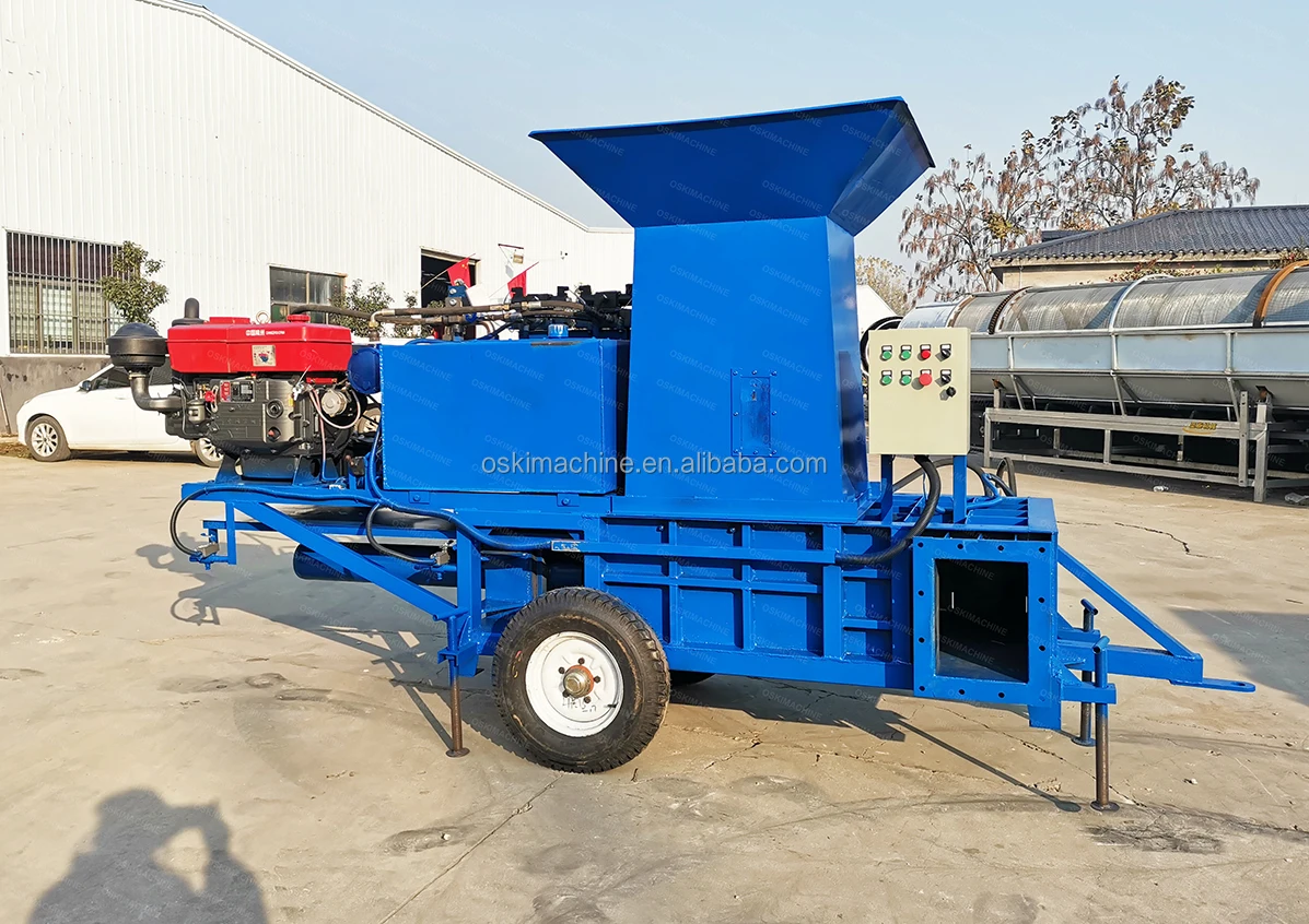 Silage Pack Vacuum 25kg-50kg Hay Square Baler Straw Corn Silage Press ...