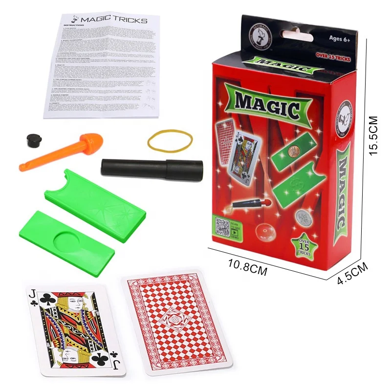 Novelty Over 15 Tricks Magic Game Kids Easy Learning Magic Fun Magic ...