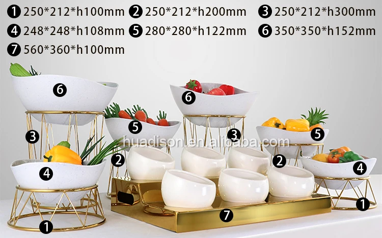 Huadison Wedding Banquet Party Food Display Catering Stand