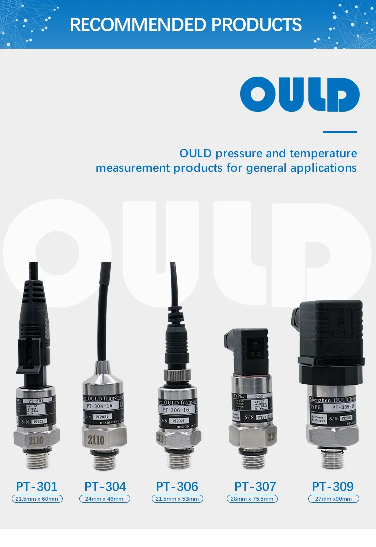 Ould Pt-306 4-20ma 0-16bar Pressure Transmitter Air Pressure Sensor ...