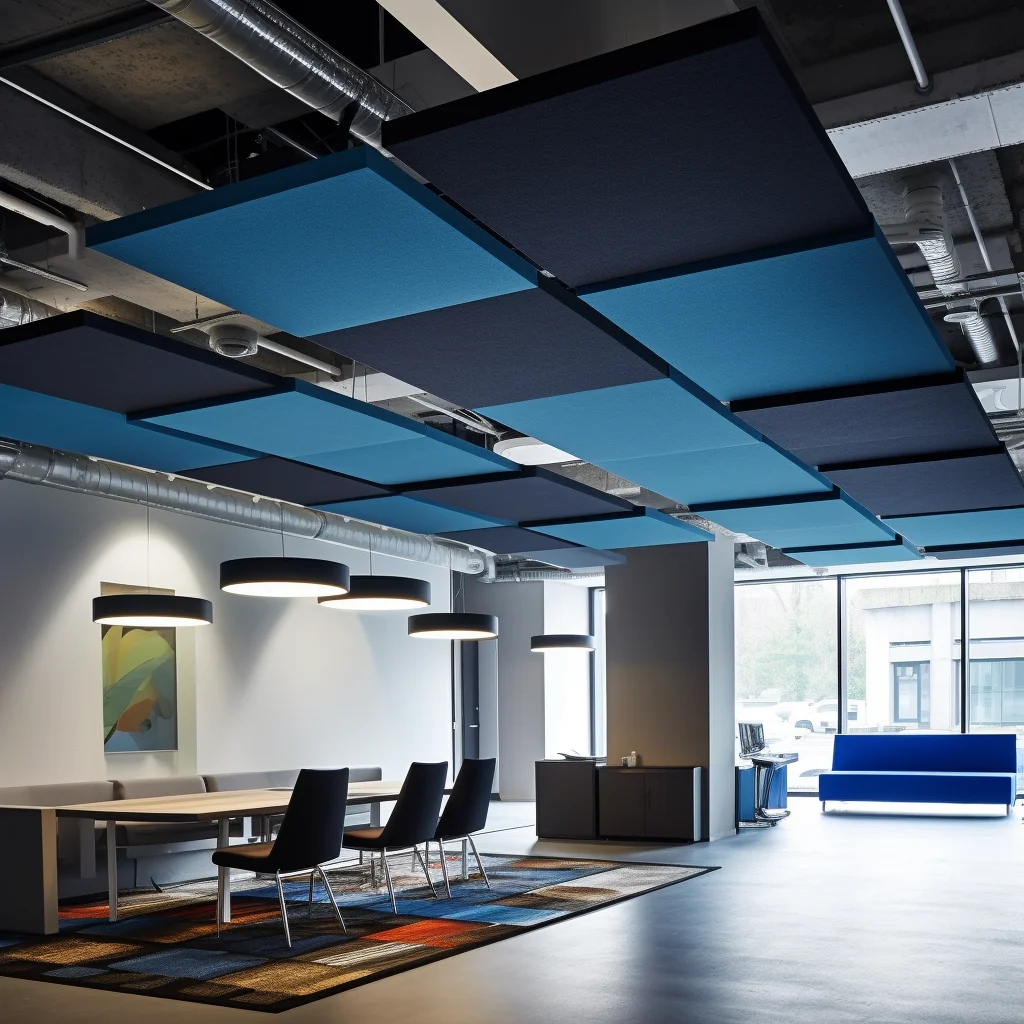 Customized Art Foam Space Ceiling Soundproofing Polyester Hanging ...