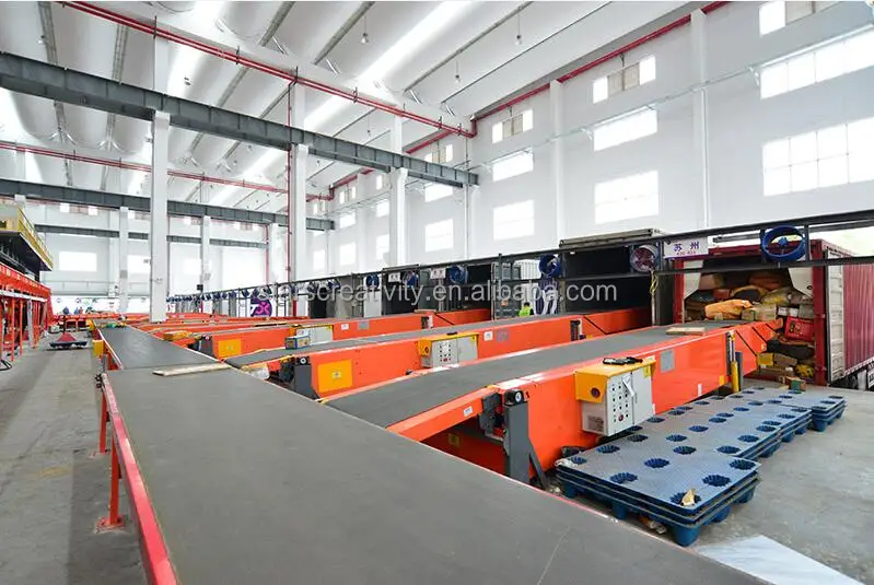 60feet Long Container Truck Loading Unloading Belt Conveyor,Telescopic ...