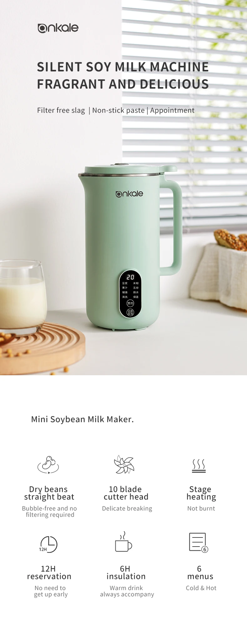 Ankale Soya Milk Maker - Multifunctional Juicer Blender
