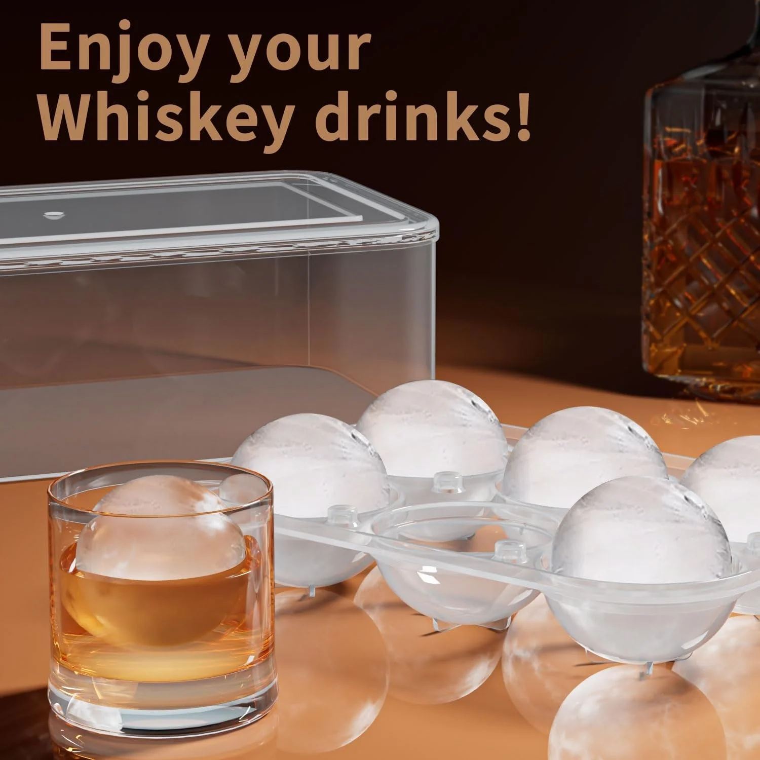 Custom Round Ice Cube Molds Ice Ball Maker for Ice Making Bartending| Alibaba.com