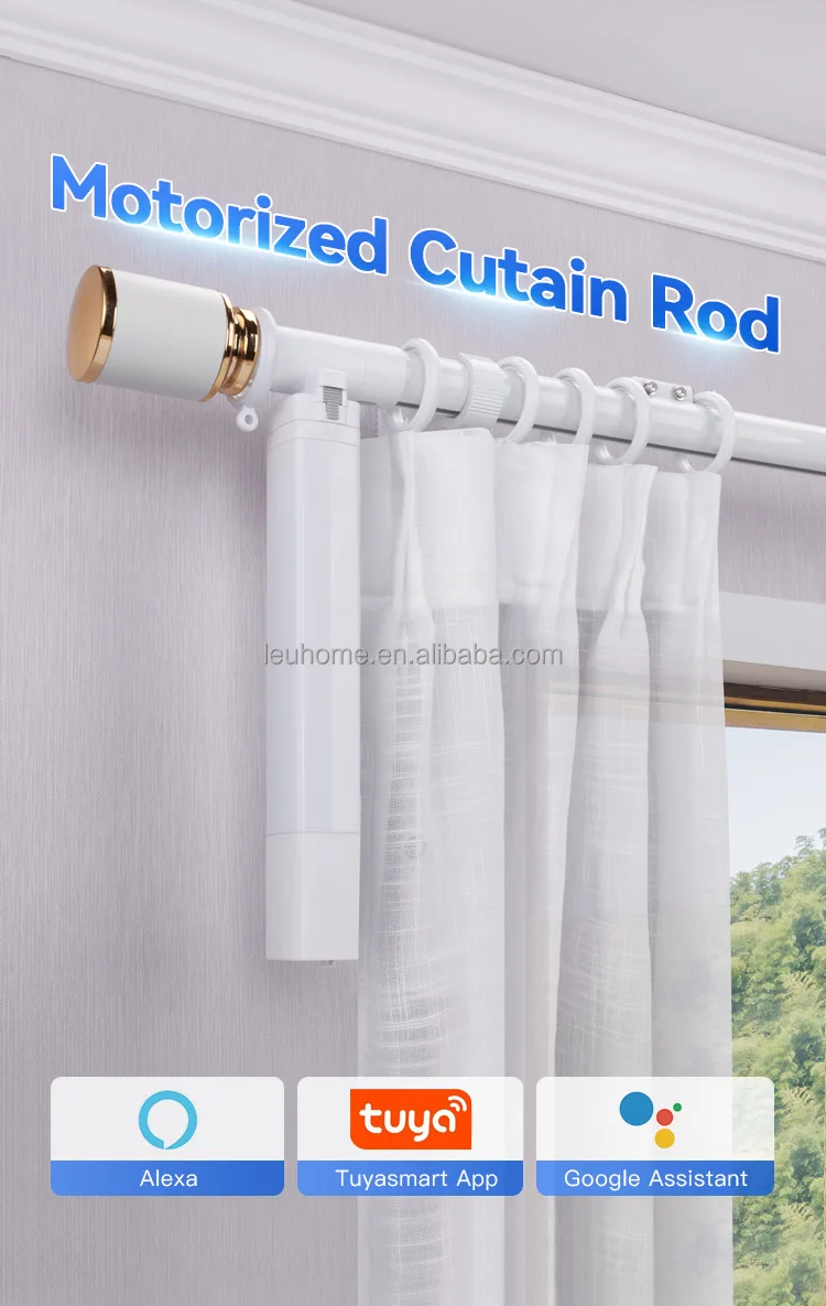 Smart Motorized Curtain Rods - Alexa Compatible Solutions