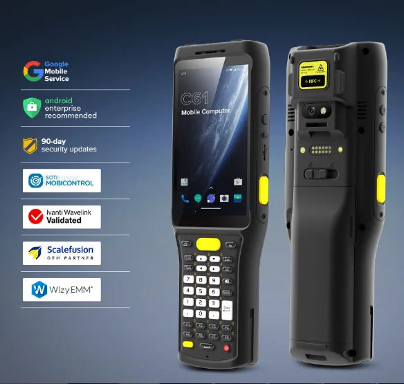 Chainway C61 Handheld Pda 2d Barcode Scanner Android 10.0 Mobile Terminal Data Collector Pda ...