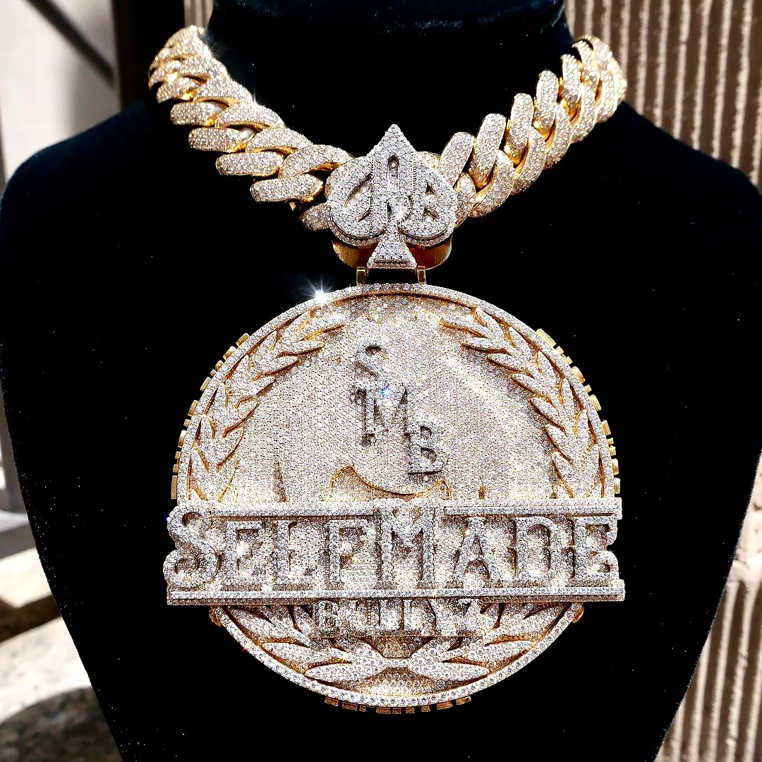 Fashion Hip Hop Pendant - Luxury Iced Out Moissanite Jewelry