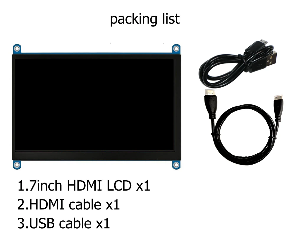 7 Inch HD Touch Screen for Raspberry Pi - Full Viewing Angle