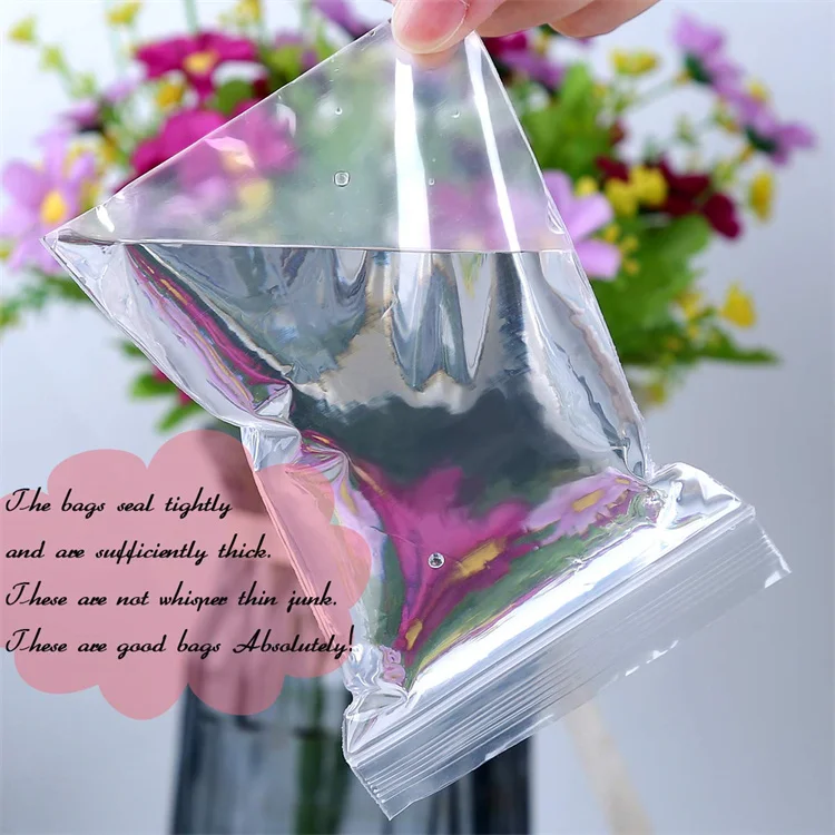 Large Resealable Plastic Bags 3 Assorted Sizes Plastic Zipper Bags Easy ...