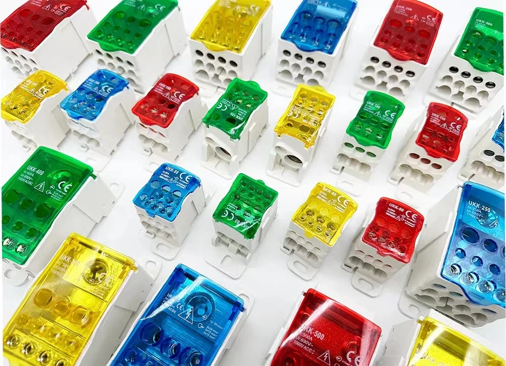 High Current Copper Terminal Block UKK 80A 125A 250A 400A 500A Din Rail ...