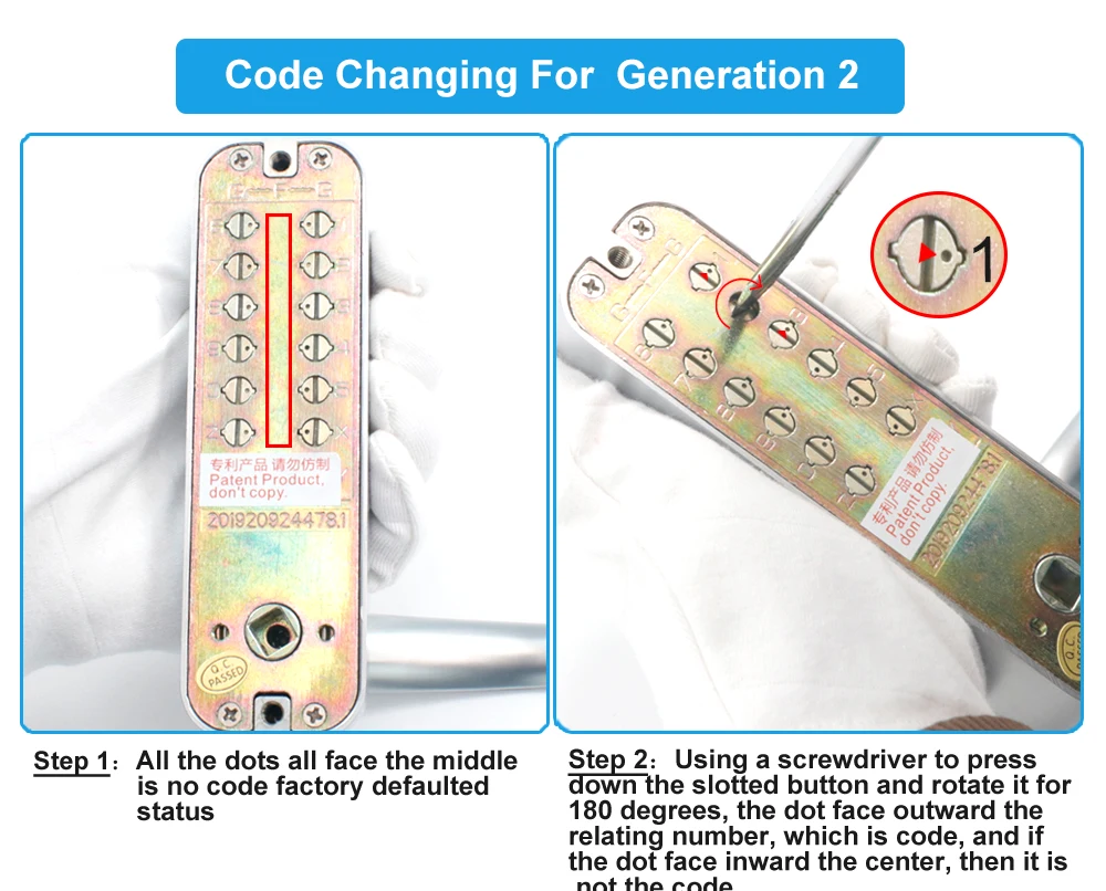 Waterproof Digital Code Keyless Front Door Lock with Mechanical Keypad ...