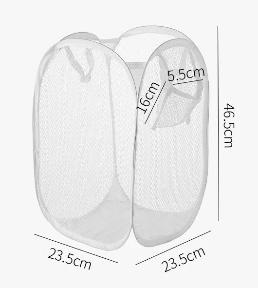Foldable Mesh Laundry Baskets - Durable & Convenient Storage