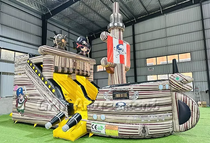 Pirate Ship Bouncy Castle Combo - Perfect for Kids' Fun