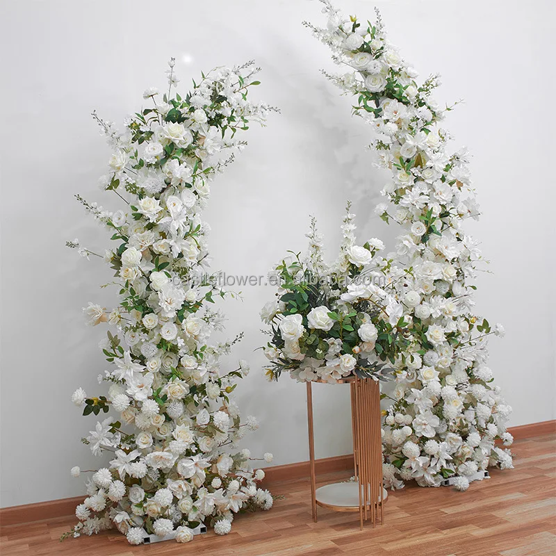 D-FAR026 Wedding Arch Flowers - Elegant Artificial Arrangement
