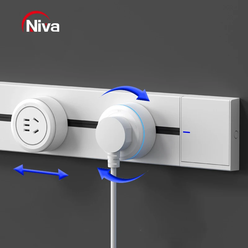 60cm Sliding Hidden InTabletop Power Desk Track Electric Socket with ...