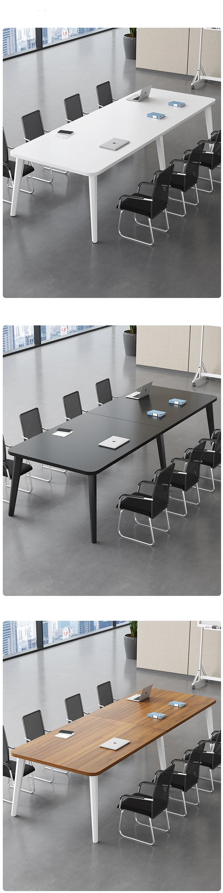 Modern Simple Office Desk Conference Room Reception Table and Chair ...