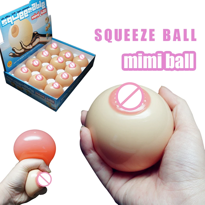 Soft Rubber Boobs Stress Ball - Custom Anti-Stress Model