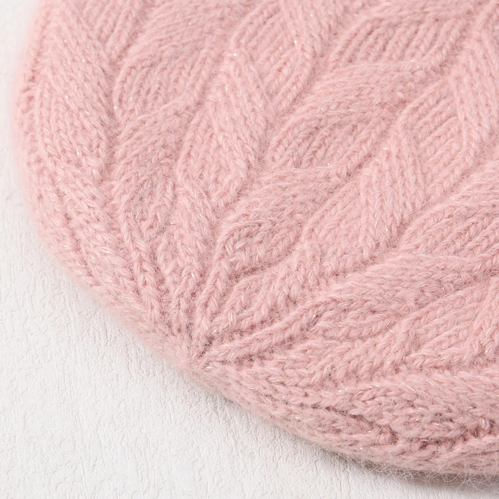 Luxury Blank Furry Toque Ski Fluffy Cable Knit Women Men Winter Hats ...